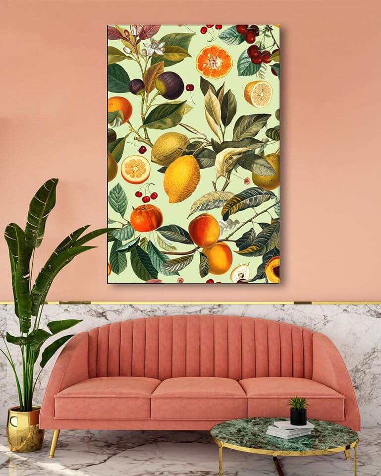 Vintage Fruit Pattern XIII - BIG Wall Décor