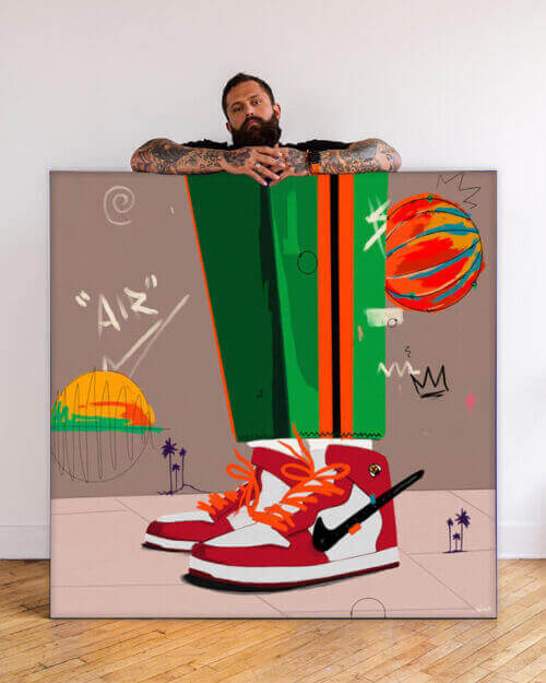 Red Nike Air Jordan | BIG Wall Décor