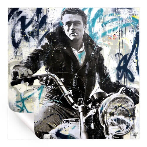 James Dean Motorcycle Wall Art | BIG Wall Décor