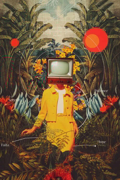 Retro TV Collage Wall Art - BIG Wall Décor