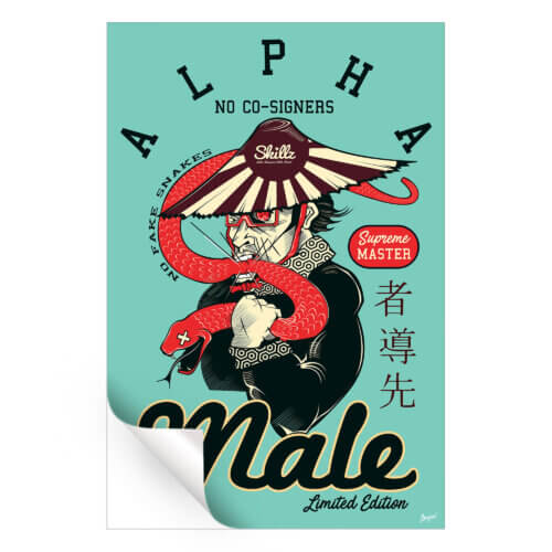 Supreme Master - Alpha Male Wall Art Print | BIG Wall Décor