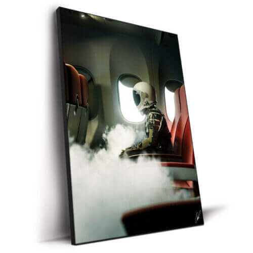 To The Moon - Surreal Astronaut Wall Art Print | BIG Wall Décor