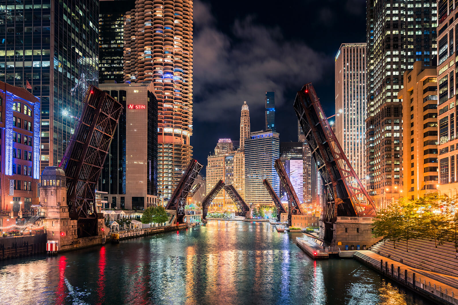 Chicago River Bridge Wall Art - BIG Wall Décor