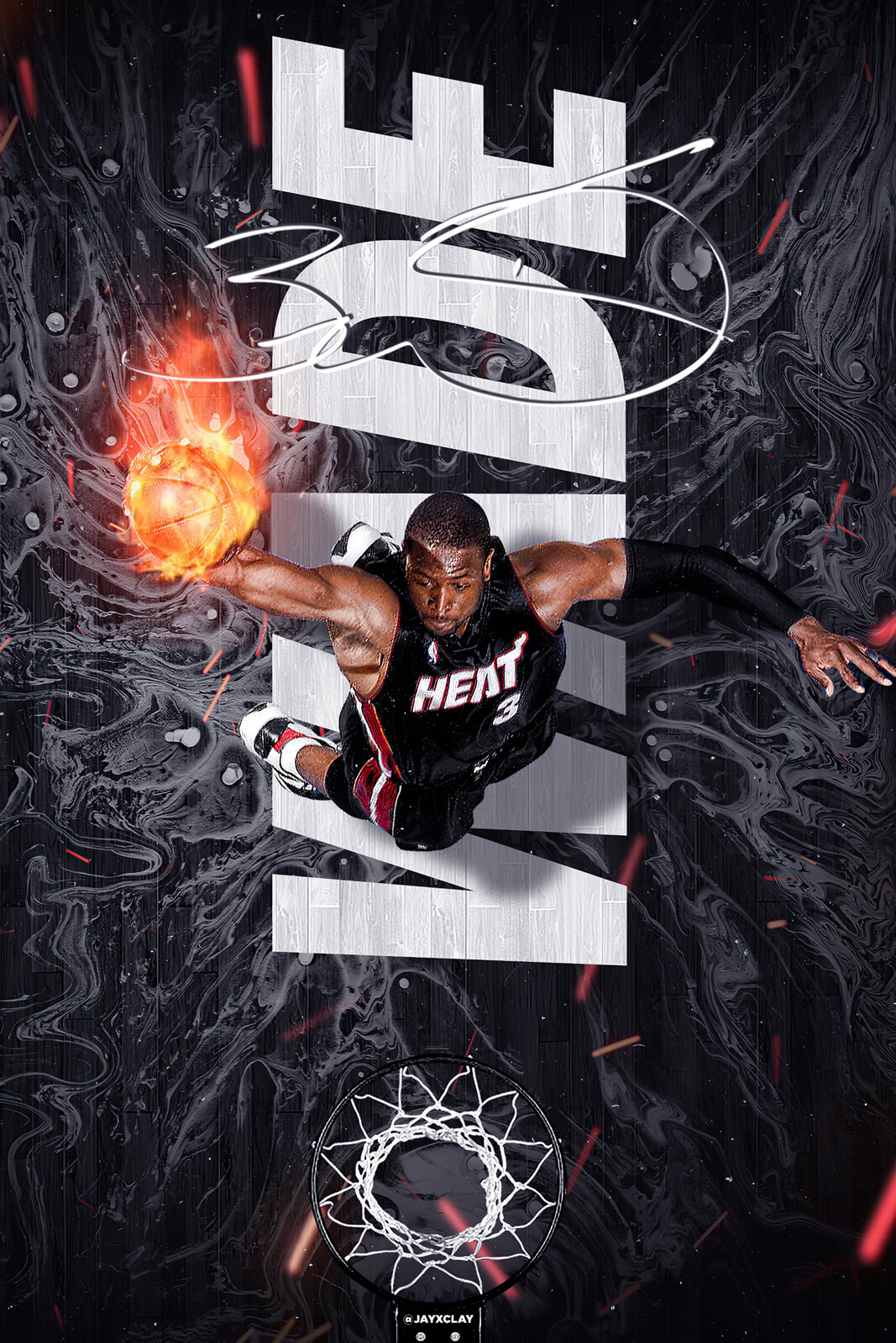 Dwayne Wade Wall Art - BIG Wall Décor