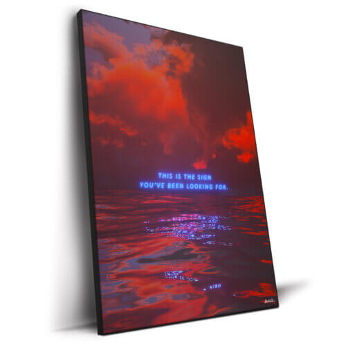 Nothing is Permanent Neon Quote - BIG Wall Décor