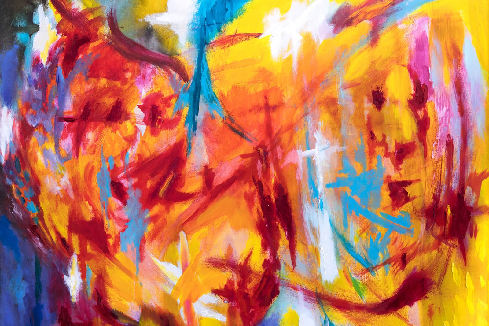 Abstract Yellow Art - BIG Wall Décor