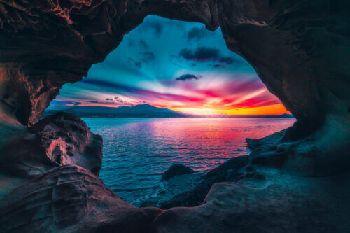 Sunset Rock Cove Wall Art - BIG Wall Décor