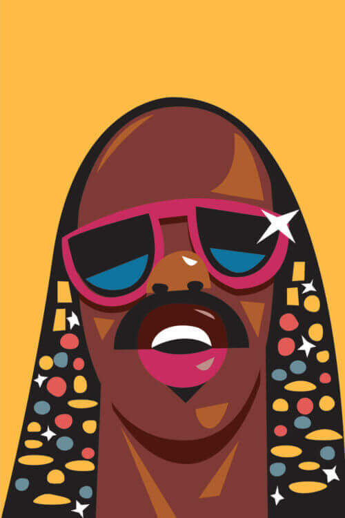 Stevie Wonder Wall Art - BIG Wall Décor