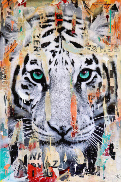 Tiger Wall Art Collage - BIG Wall Décor