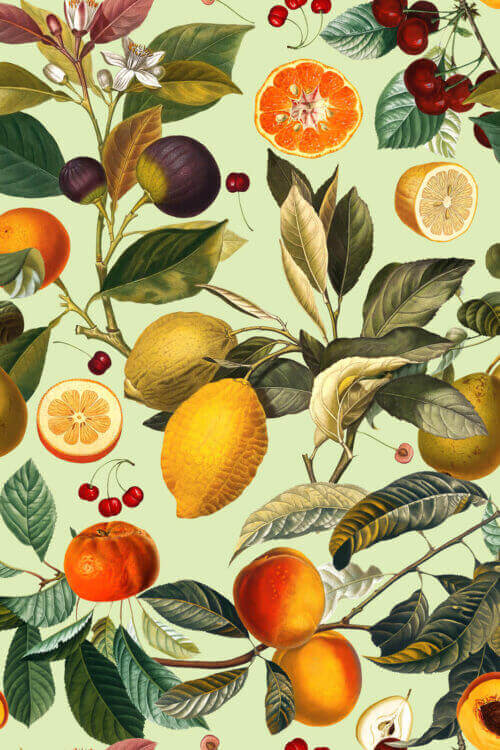 Fruit Pattern Wall Art - BIG Wall Décor