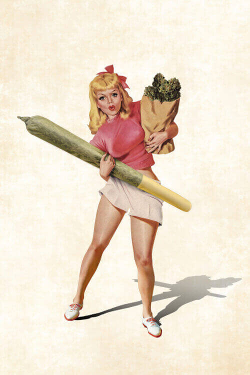 Marijuana Joint Wall Art - BIG Wall Décor