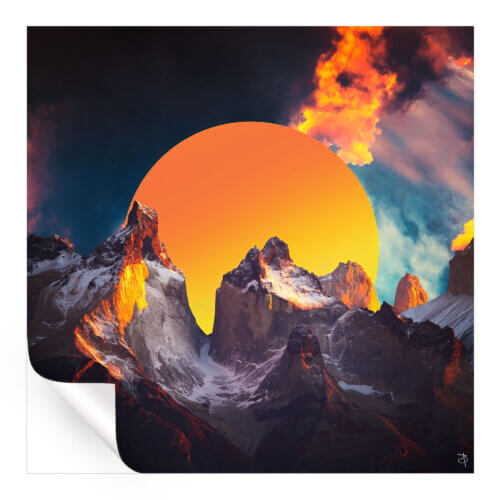 Surreal Fire Wall Art | BIG Wall Décor