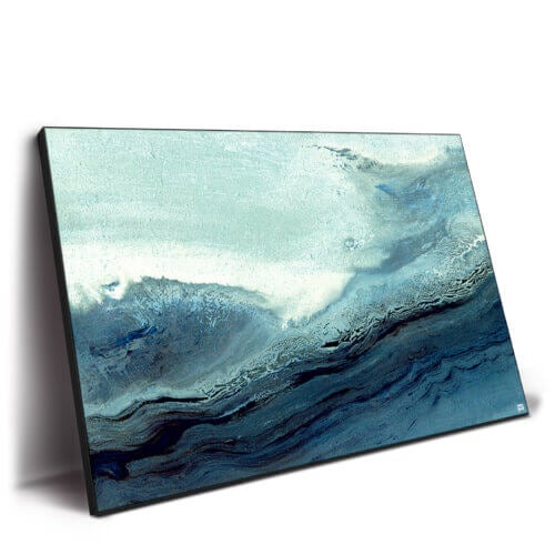Abstract Wall Art Blue Wave Painting