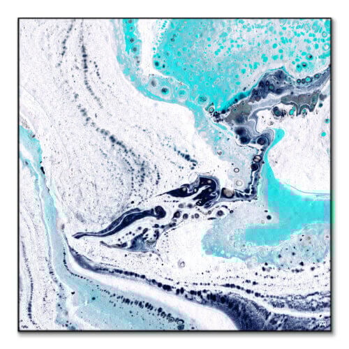 Blue and White Abstract Art | BIG Wall Décor