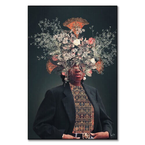 Surreal Bouquet Flower Head Art | BIG Wall Décor