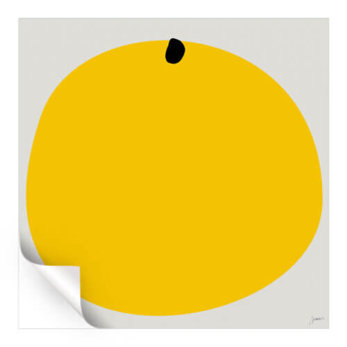 Minimal Yellow Abstract Wall Art