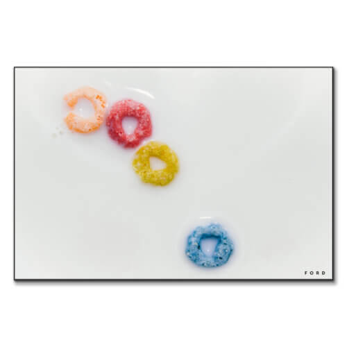 Froot Loops in Milk Wall Art - BIG Wall Décor