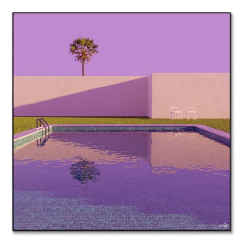 Pastel Pool Wall Art | BIG Wall Décor