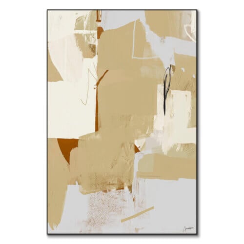 Grey Abstract Landscape - BIG Wall Décor