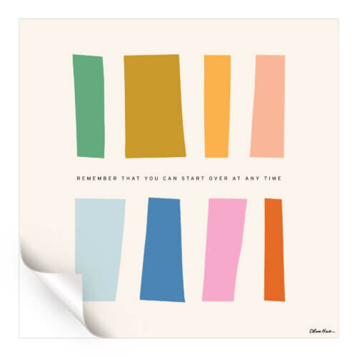 Start Over Inspirational Wall Art | BIG Wall Décor