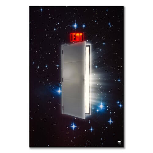 Surreal Vintage Man Smoking - BIG Wall Décor