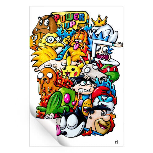 Cartoon Collage Wall Art | BIG Wall Décor