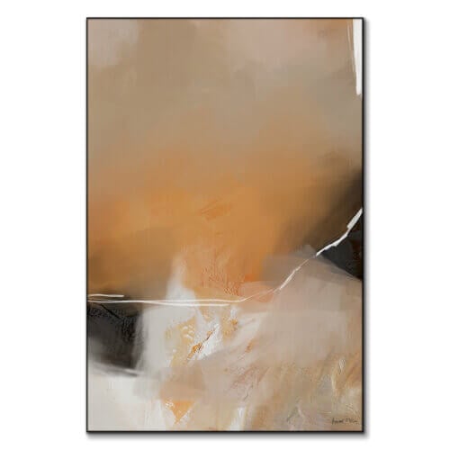 Faded Orange Abstract| BIG Wall Décor