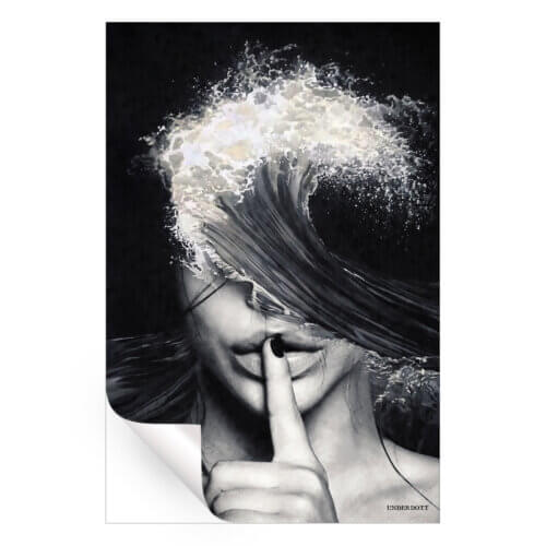 Secrets - Woman Wall Art Print by Underdott | BIG Wall Décor