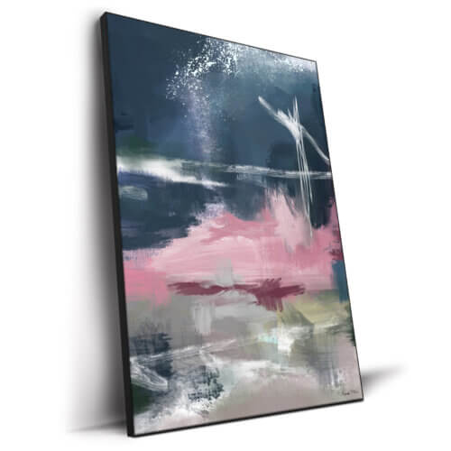 Light Grey Brushstroke Layers - BIG Wall Décor