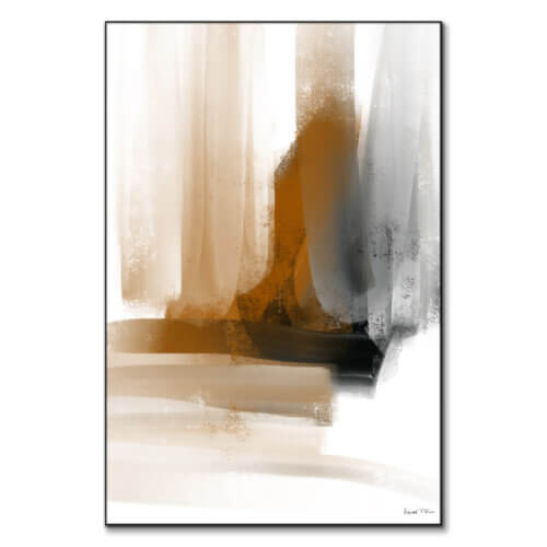 Brown Abstract Brushstrokes | BIG Wall Décor