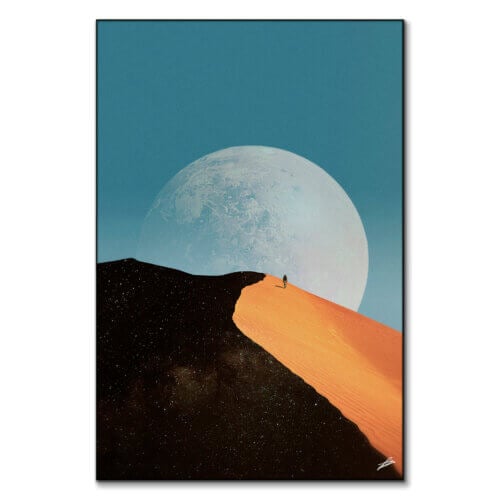 Starry Desert Sand Surreal Collage Wall Art | BIG Wall Décor