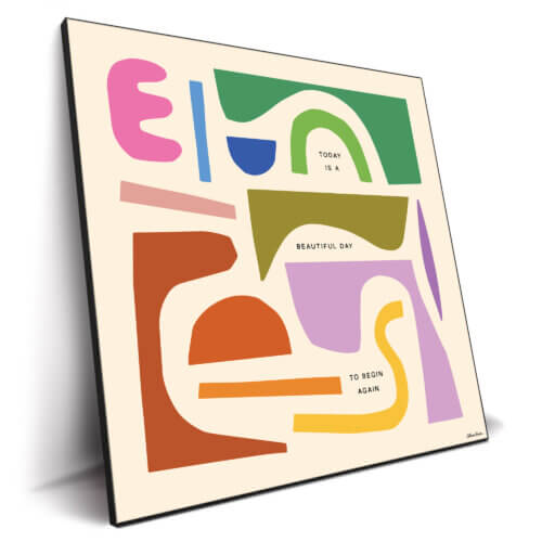 Start Over Positive Message Art| BIG Wall Décor