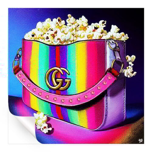 Gucci-Bag-Popcorn-Vibrant-Wall-Art | BIG Wall Décor