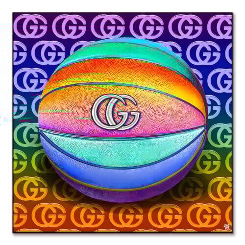 Gucci-Basketball-Vibrant-Pop-Art-Print | BIG Wall Décor