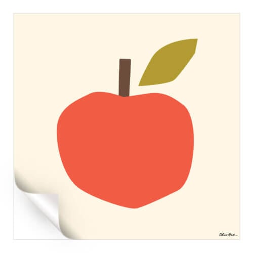 Minimal Apple Wall Art | BIG Wall Décor