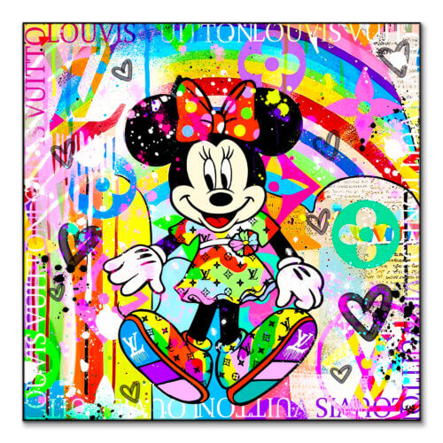 Minnie Mouse Pop Art Collage | BIG Wall Décor