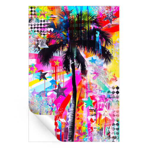 Colorful Palm Tree Pop Art | BIG Wall Décor