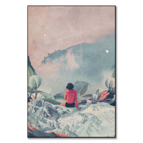 Love Embrace Retro Collage - BIG Wall Décor