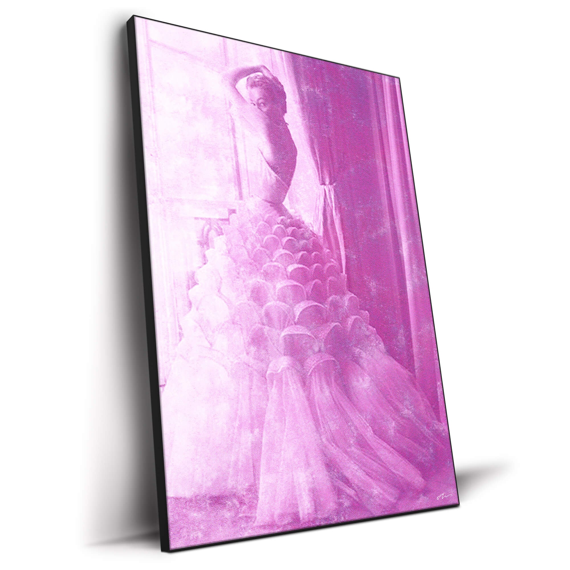Vintage Pink Dress Wall Art - BIG Wall Décor
