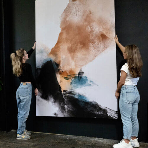 Macroscopic - Black and Tan Abstract Wall Art by Artur Chen | BIG Wall ...