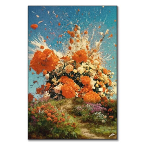 Surreal Flower Bouquet Explosion | BIG Wall Décor