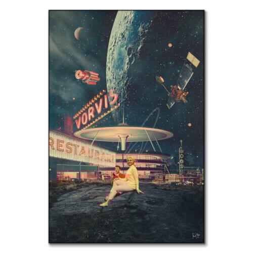 Retro Magazine Collage - BIG Wall Décor