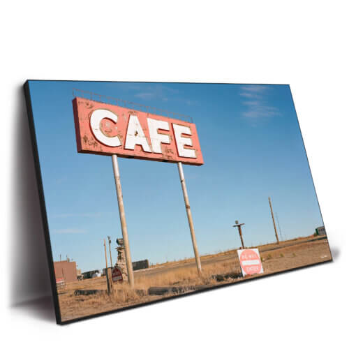 Rural Americana Road Cafe Sign | BIG Wall Décor