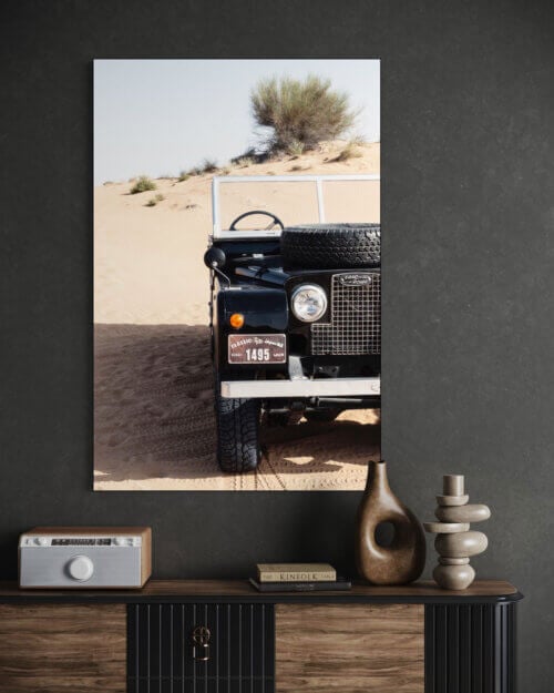Classic Black Desert Land Rover Wall Art | BIG Wall Décor