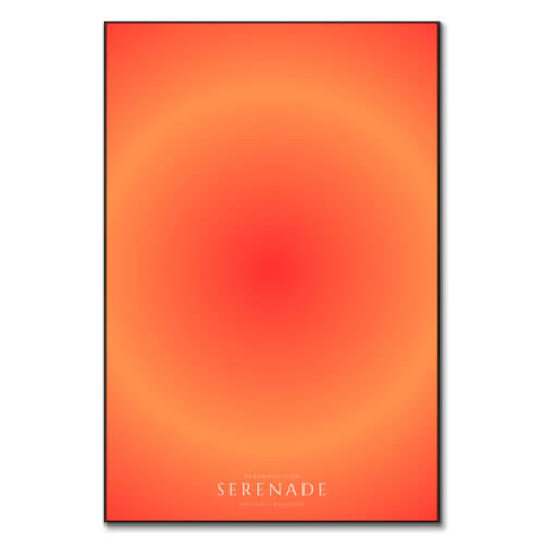Warm Red Orange Ring Gradient Wall Art | BIG Wall Décor