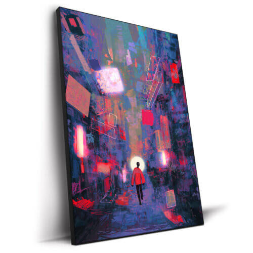 Dark Vivid Abstract Street Wall Art | BIG Wall Décor