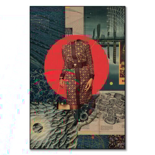 Retro Fashion Collage Wall Art | BIG Wall Décor