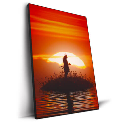 Sunset Samurai Silhouette Wall Art | BIG Wall Décor