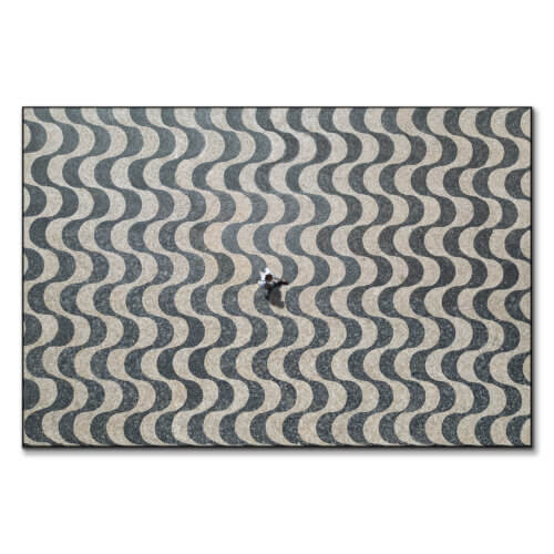 Wave Tile Floor Mosaic | BIG Wall Décor