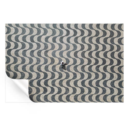 Wave Tile Floor Mosaic | BIG Wall Décor